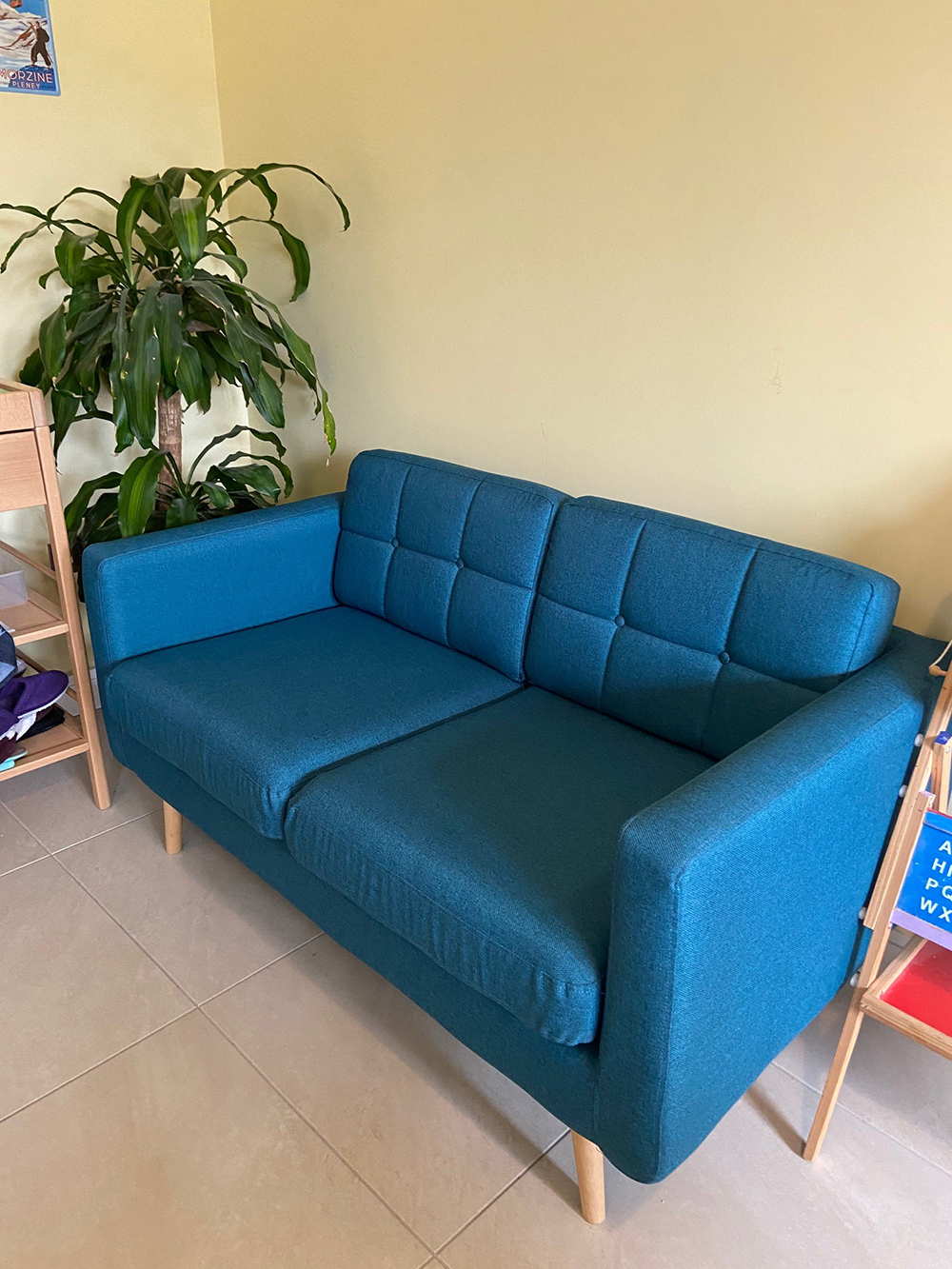 My Picture - Blue three-seater sofa Brest | SLF24